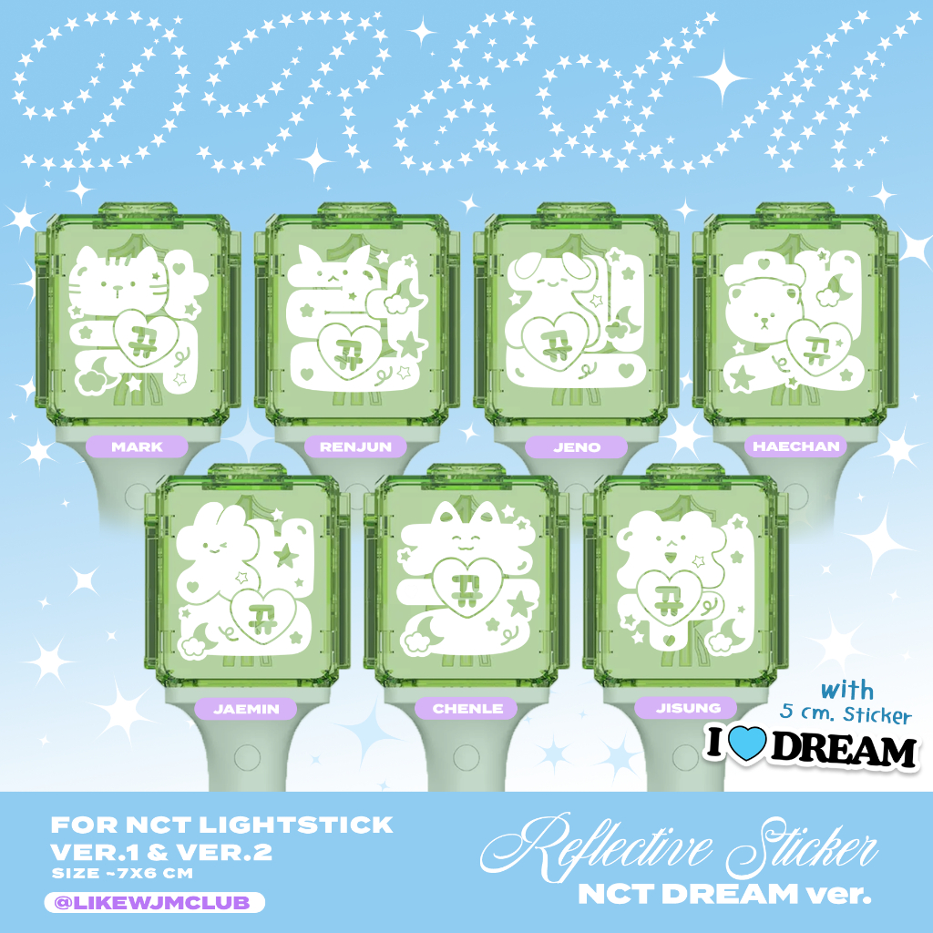 NCT DREAM Reflective Sticker Lightstick Decoration Stick | Shopee Malaysia