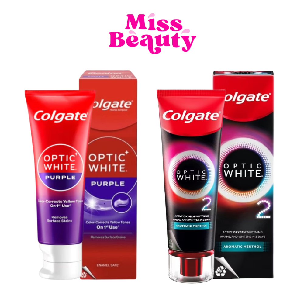 (Tube) Colgate Optic White Toothpaste Optical Purple/Oto Aromatic ...