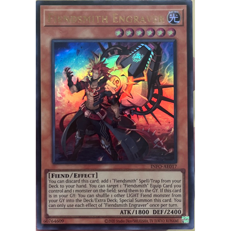 Yugioh Asia-Eng [INFO-AE017] Fiendsmith Engraver (Ultra Rare) | Shopee ...