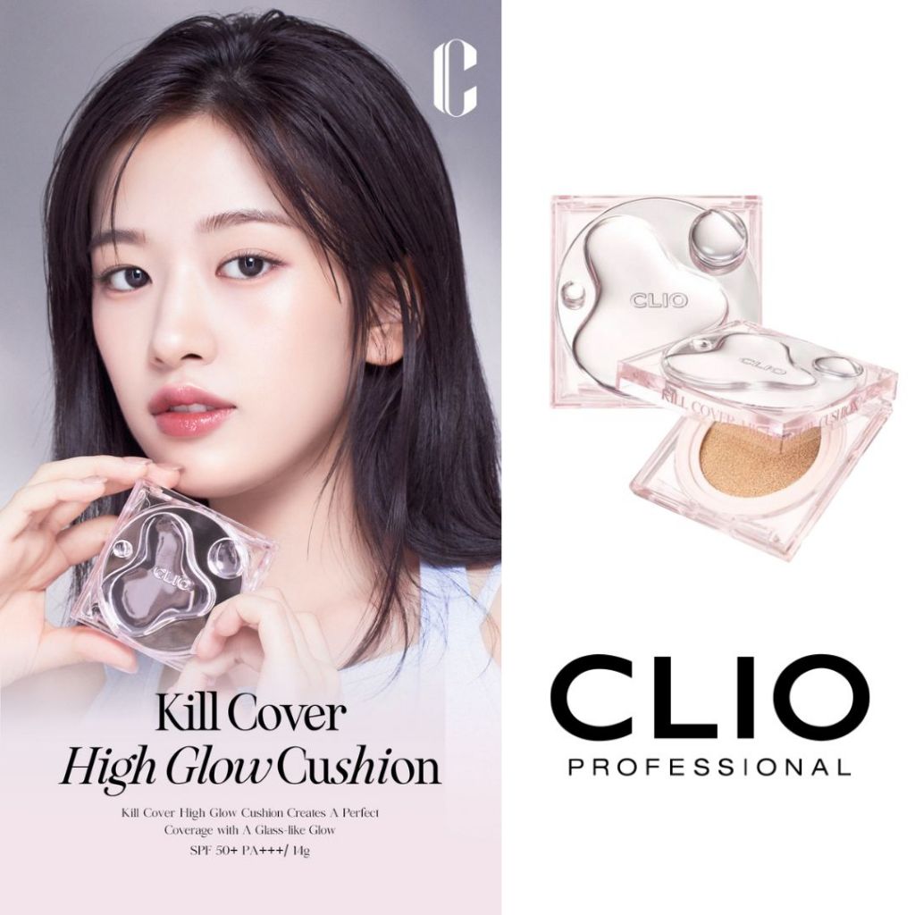 CLIO Kill Cover High Glow Cushion Set (+Refill) 03-BY Linen | Shopee ...
