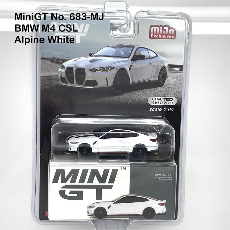 MiniGT No. 683-MJ BMW M4 CSL Alpine White | Shopee Malaysia