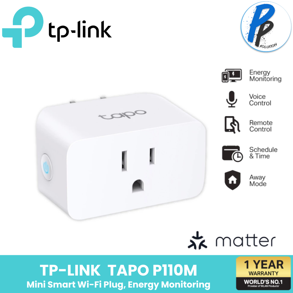 TP-Link Tapo P110M Smart Plug Mini Wi-Fi Energy Monitoring Order To ...