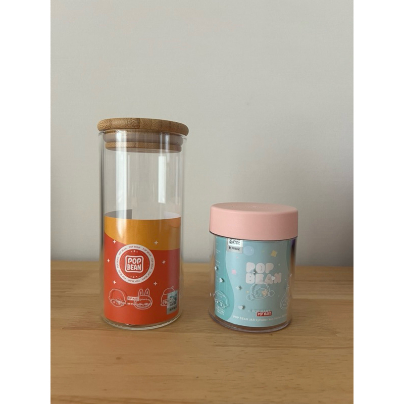 Glass Jar With Popbean Put Stuff With Lid From Popmart. In Art Toy ...
