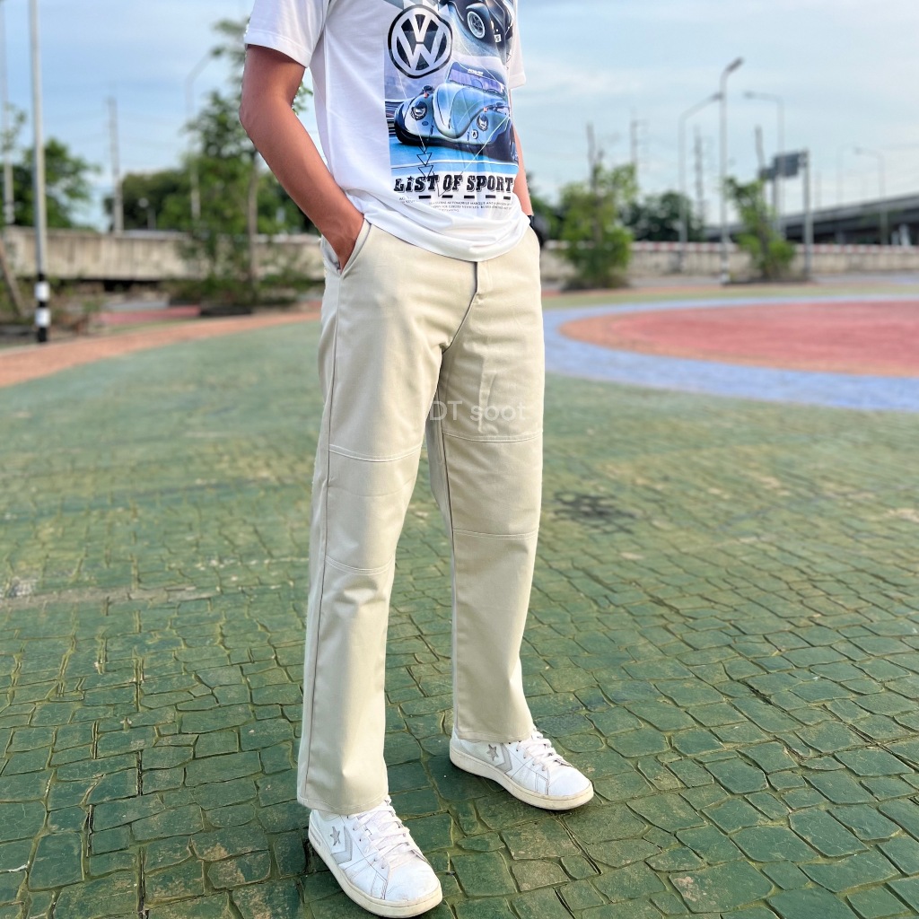 Vintage Long Pants Can Be Worn By Both Men And Women Smocked Waist ...