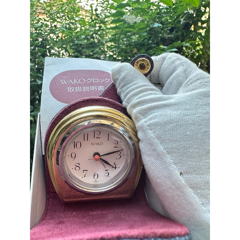 Wako Watch Table Clock Japanese Second Hand Can Be Set Alarm Ready To ...