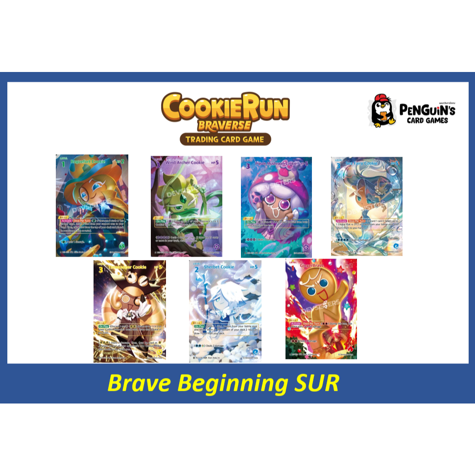 [Cookie Run Tcg] Cookie Braverse Booster Box [Brave Beginning] BS1+BS2 (Eng ver.) rarity SUR ...