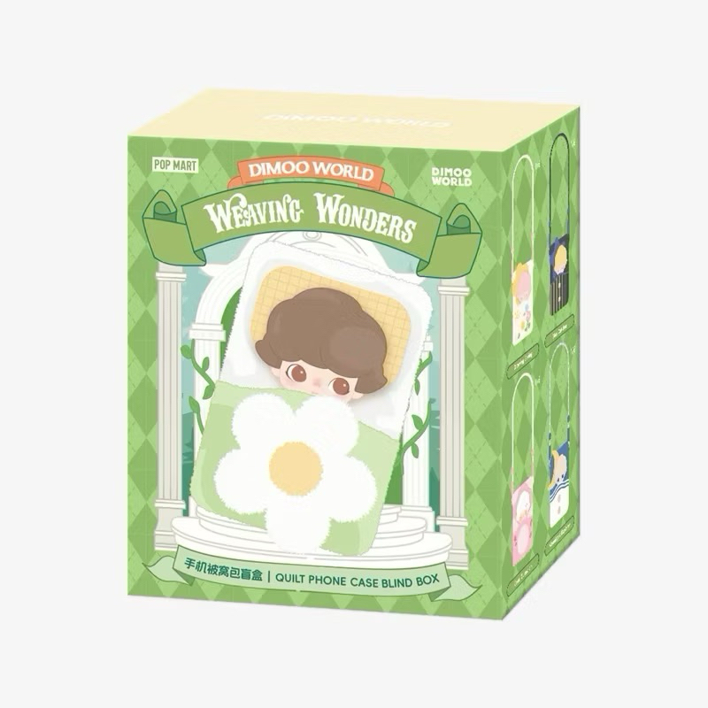 Authentic POPMART DIMOO Weaving Wonders Series-Quilt Phone Case (Check ...