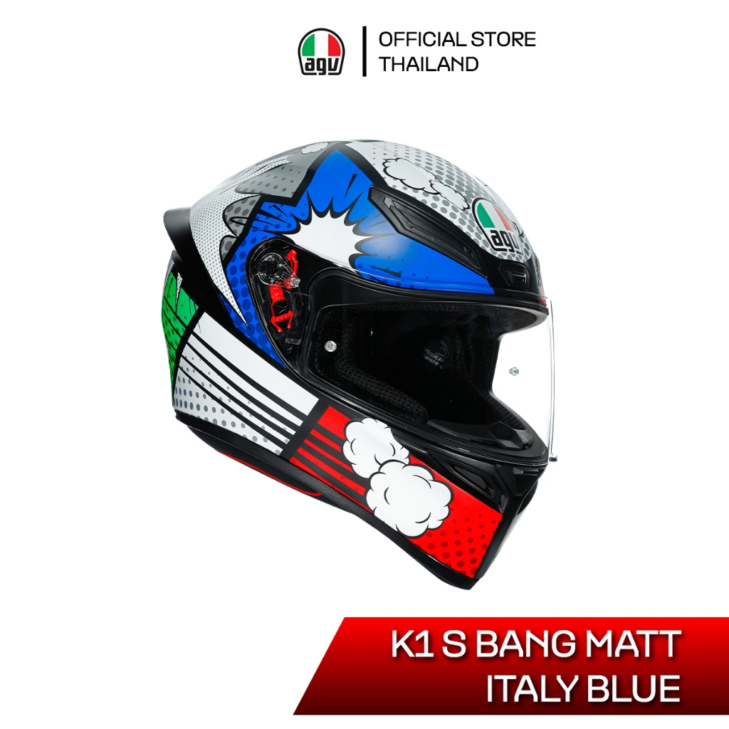 AGV Helmet K1 S/BANG MATT ITALY BLUE | Shopee Malaysia