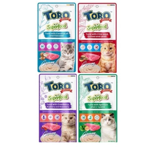 Toro plus Superfood Cat Lick Snack 14g x 5 Sachets*Popard Read Details ...
