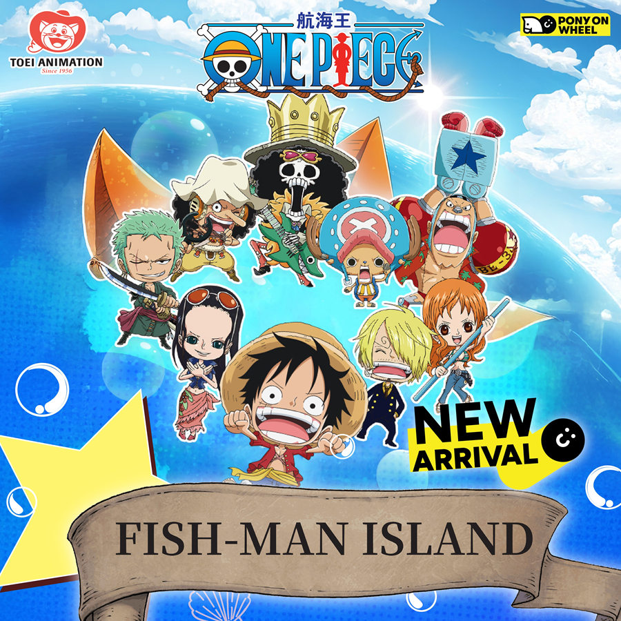 PONY ON WHEEL-ONE PIECE FISHMAN ISLAND BLIND BOX-Dip-whole set (9pcs ...
