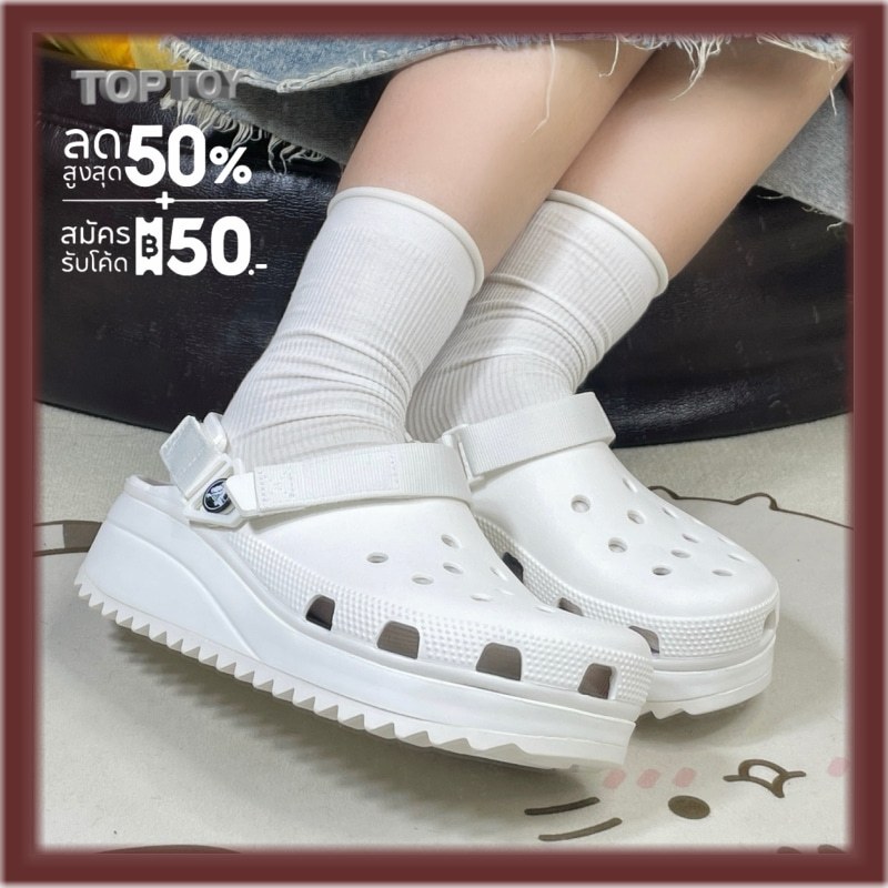 Crocs Hiker Clog/white Shoes Both Men And Women Can Wear It It ...