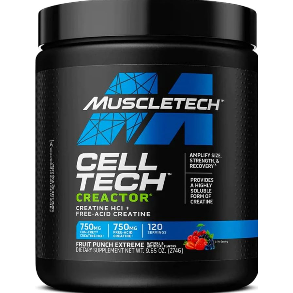 MuscleTech Creactor Max Potency Creatine Powder Micronized and HCl ...
