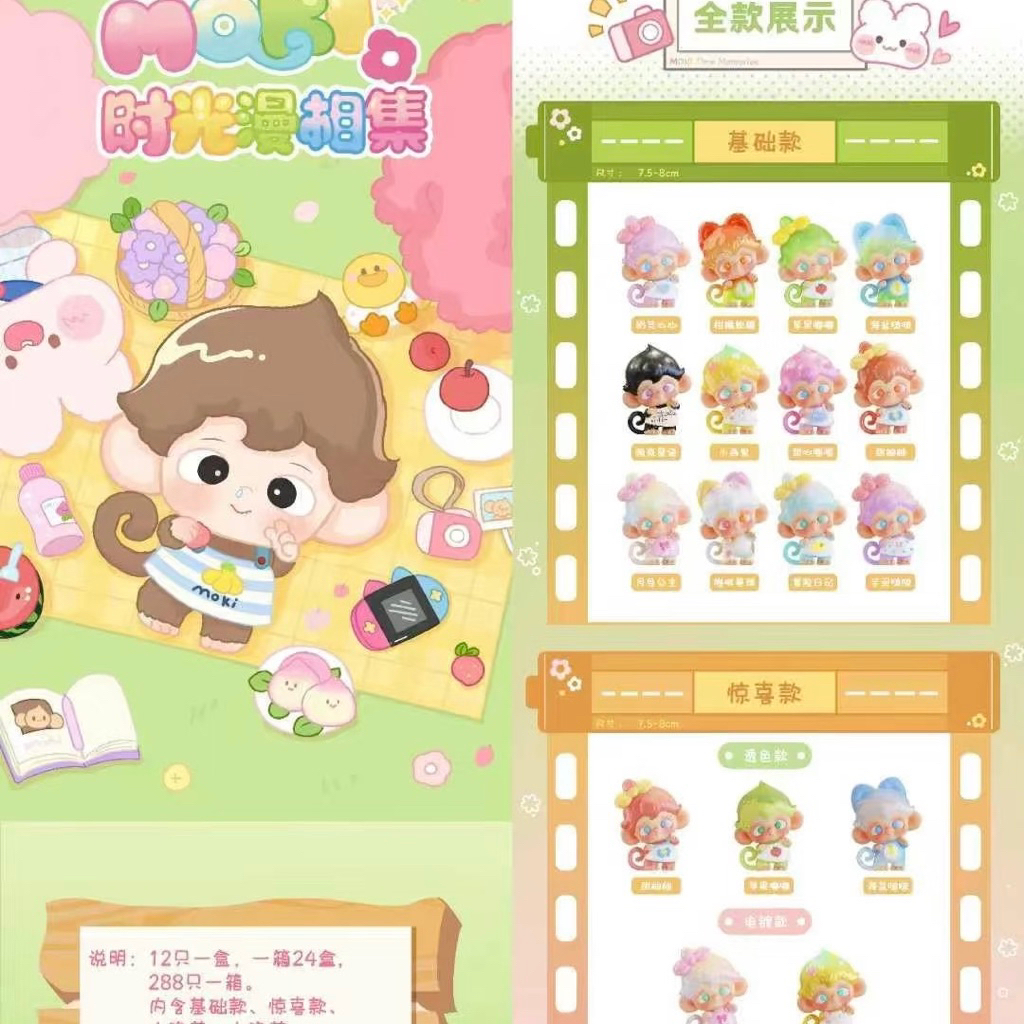 Mini Model: Moki Monkey Series Bilnd Box Nong (Rolling Can Move Eyes ...