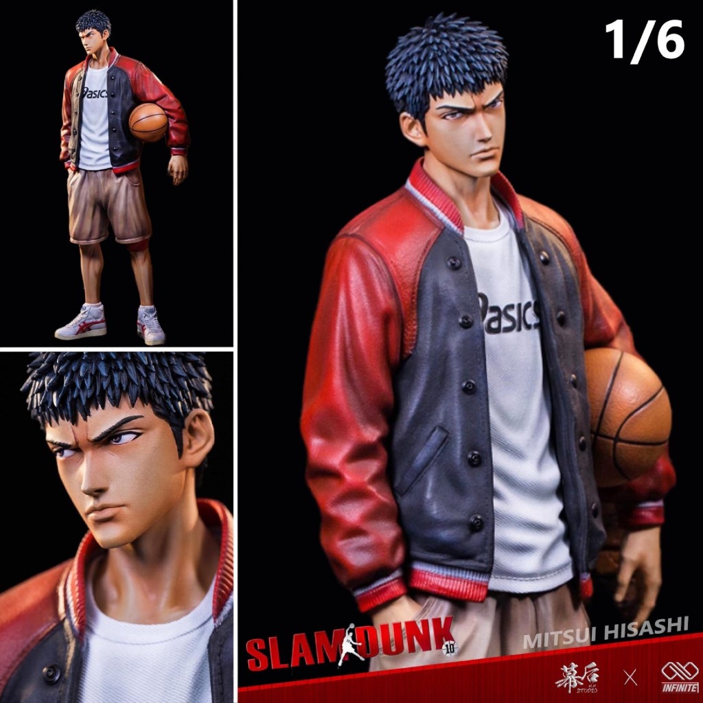 Infinite x MH Studio SlamDunk Shohoku Mitsui Hisashi Figure 30cm ...