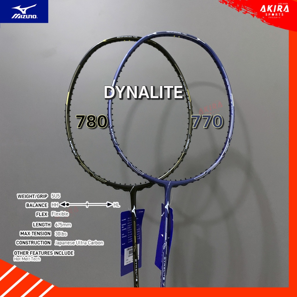 MIZUNO Badminton Racket DYNALITE 770 780 5U With String And Envelope ...