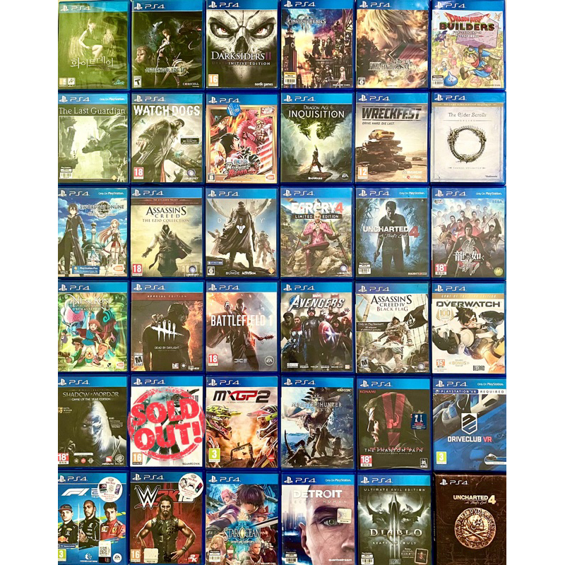 Used ps4 Game Disc (10) Defective Product/White Day/Final Fantasy ...
