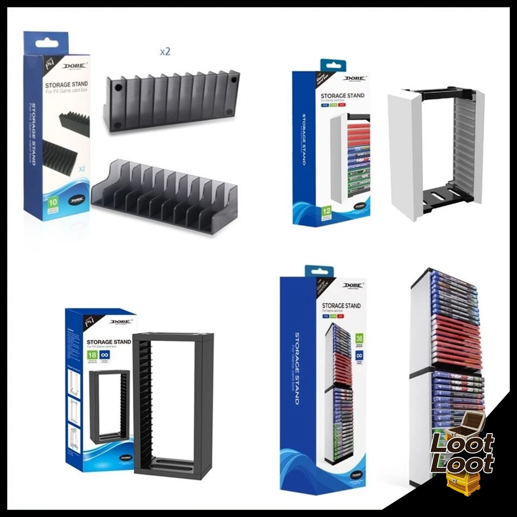 DOBE Storage Stand Game Disc Rack PS4 PS5 Switch XboxOne | Shopee Malaysia