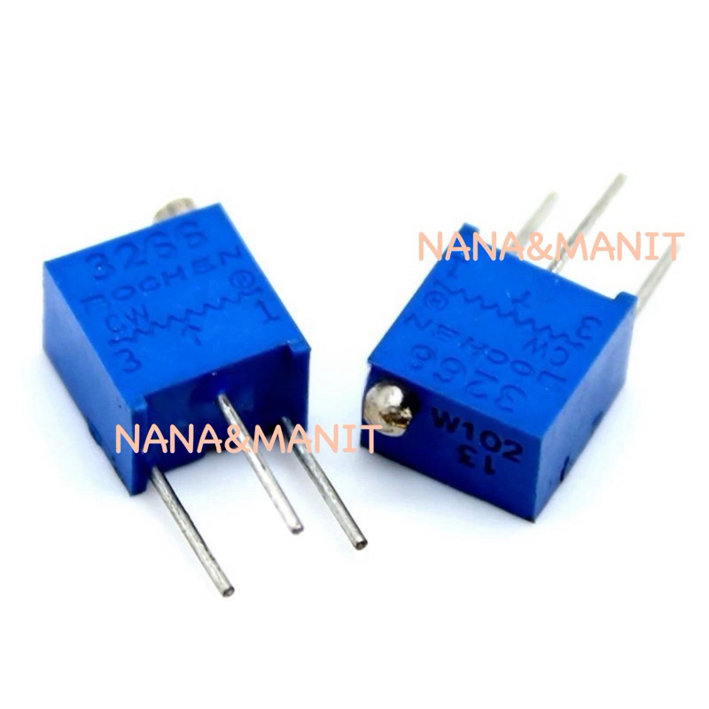 12-Round Value Resistor VR Vertical 3266 Trimpot Potentiometer Can Be ...