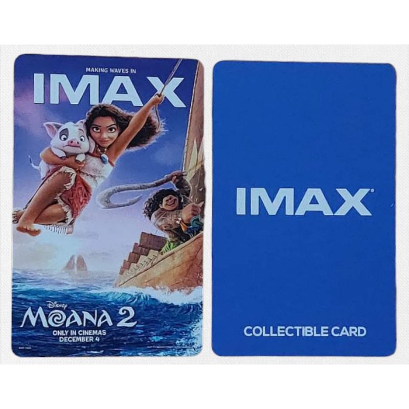 Hard Card IMAX Collectible Moana 2 Real 2 From Major Cineplex Moana2 ...
