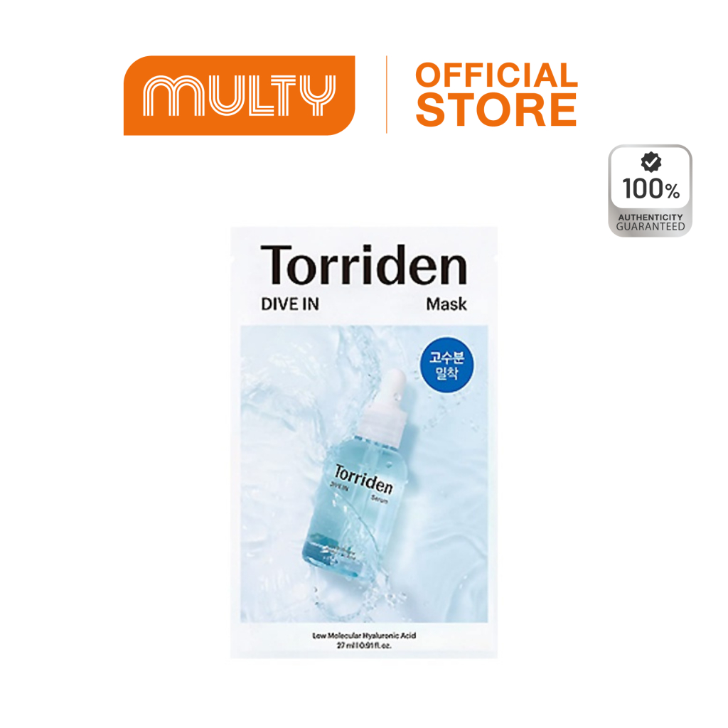 Torrien DiveIn Low Molecule Hyaluronic Acid Mask Pack 27ml. (1 Sheet ...