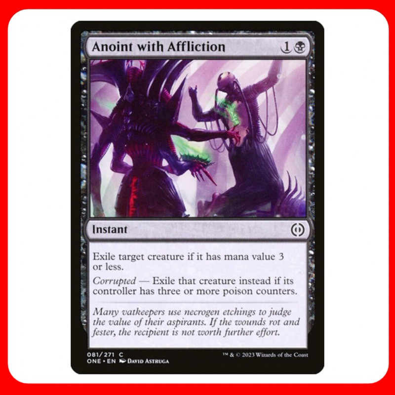 [MTG] Anoint with Affliction [ONE] [BLACK] [COMMON] [ENG] (Magic Card ...