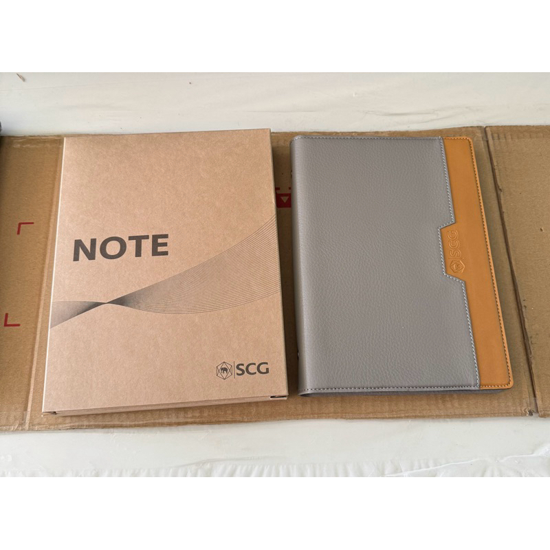 SCG Notebook With Calendar In Book 2568/2025 + memo Message Note + Card Holder/Document Envelope ...
