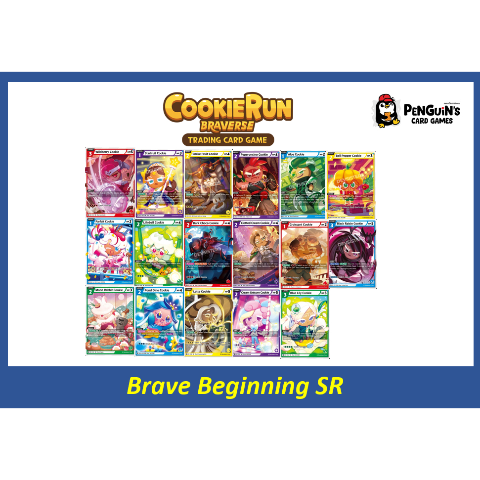 [Cookie Run Tcg] Cookie Braverse Booster Box [Brave Beginning] BS1+BS2 (Eng ver.) rarity SR ...