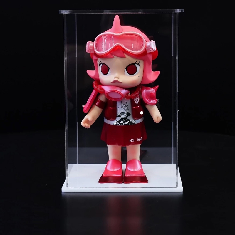 Transparent Box 15*15*25cm labubu Model Cabinet upsetduck art toy baby ...