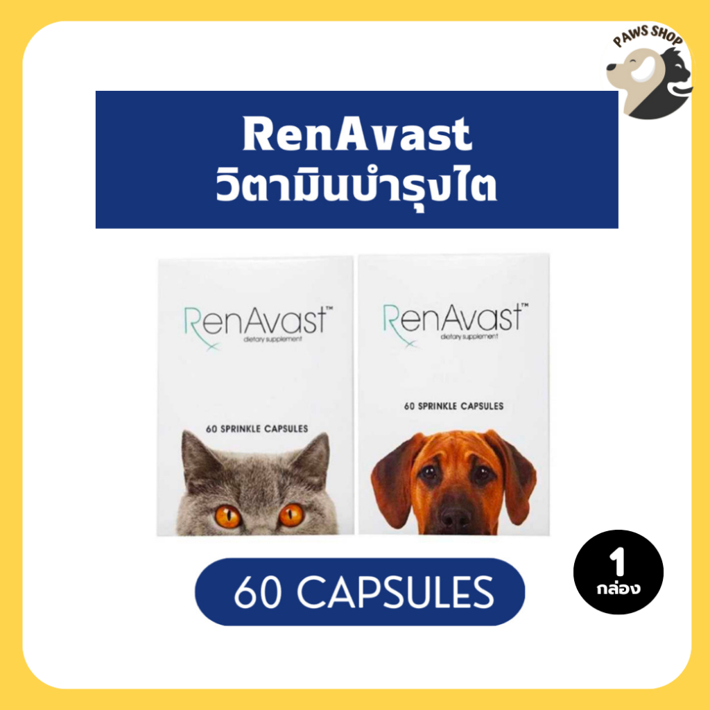 Box RenAvast [Authentic] DOG & CAT Kidney Supplement For Dogs And Cats ...