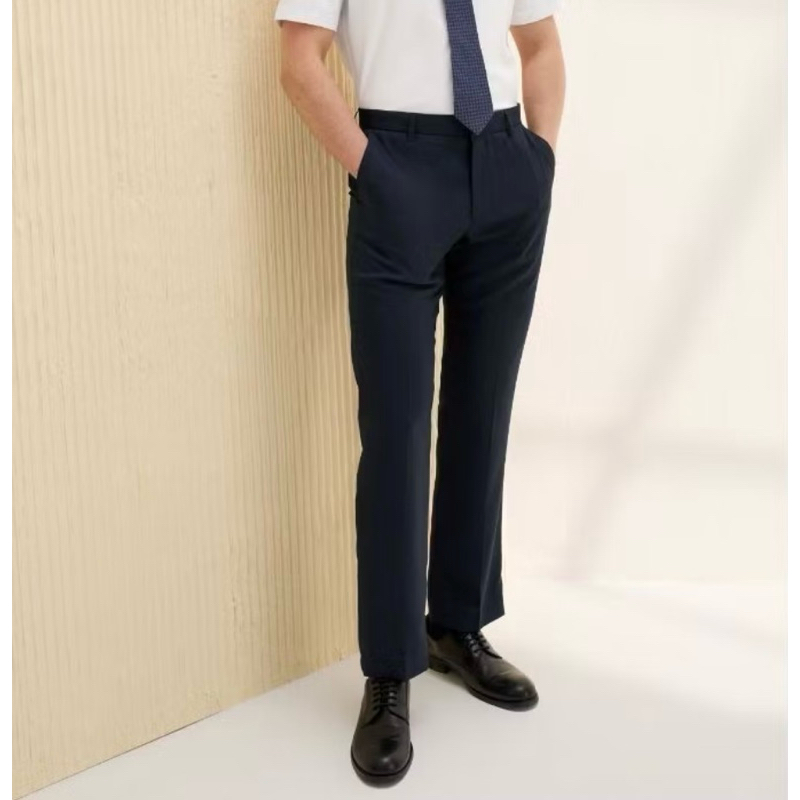G2000 Men's Suit Pants NAVY DARK Working Long SMART FIT Style | Shopee ...