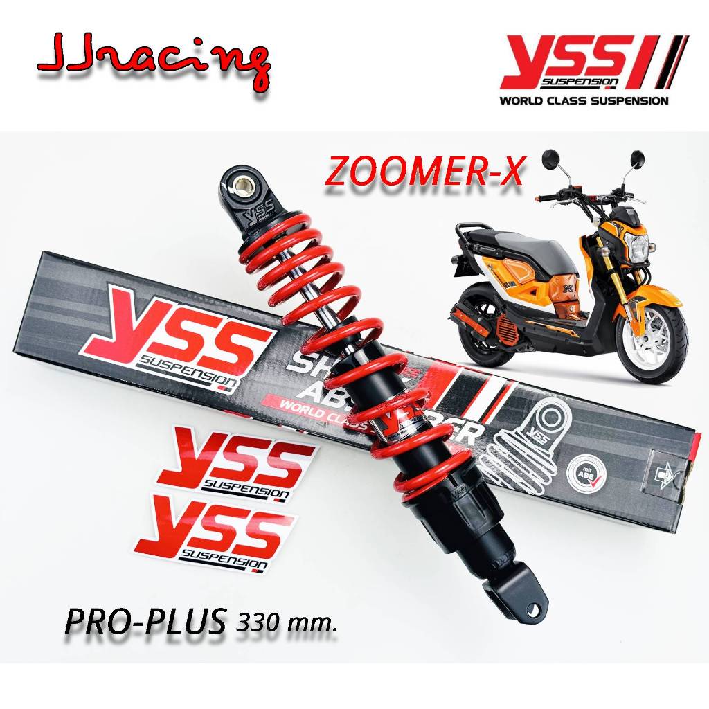 YSS Rear Shock Pro Plus Zoomer-X 330mm Length Original Red Spring ...