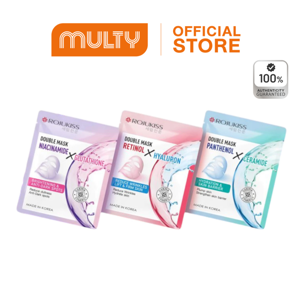 Rojukiss Double Mask 25 Ml.face Sheet | Shopee Malaysia