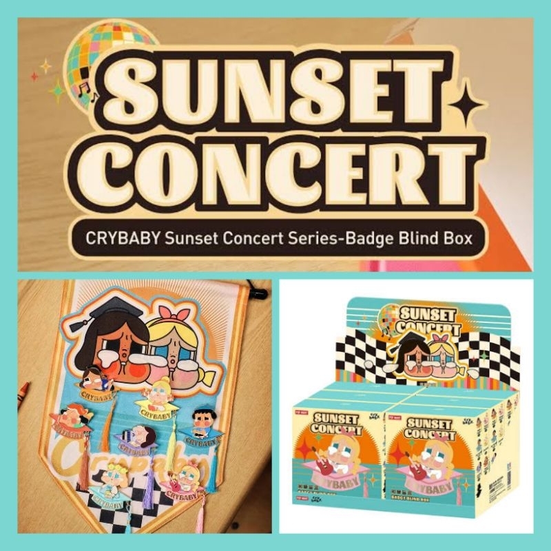 POPMART CRYBABY Sunset Concert Series-Badge Blind Box | Shopee Malaysia