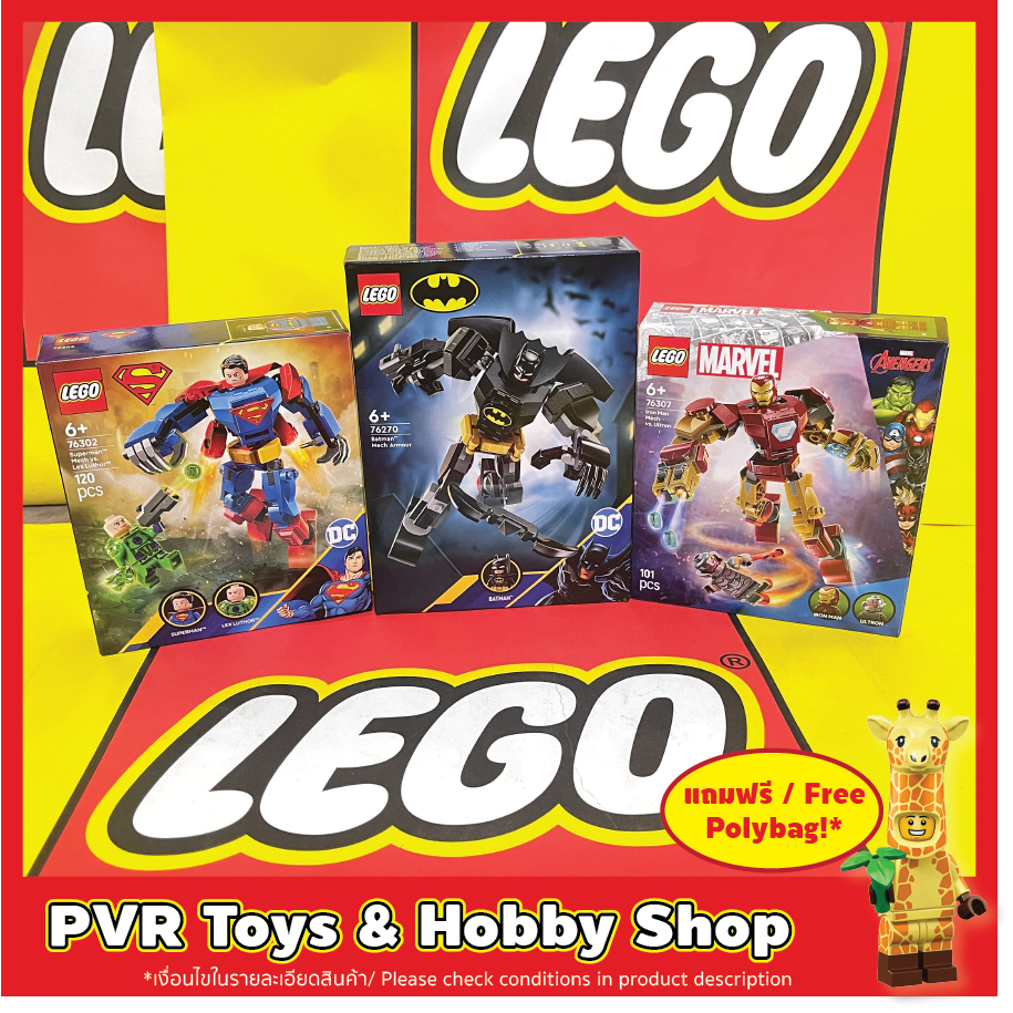 LEGO 76270 76302 76307 DC MARVEL Batmantm Iron Man Mech vs. Ultron ...