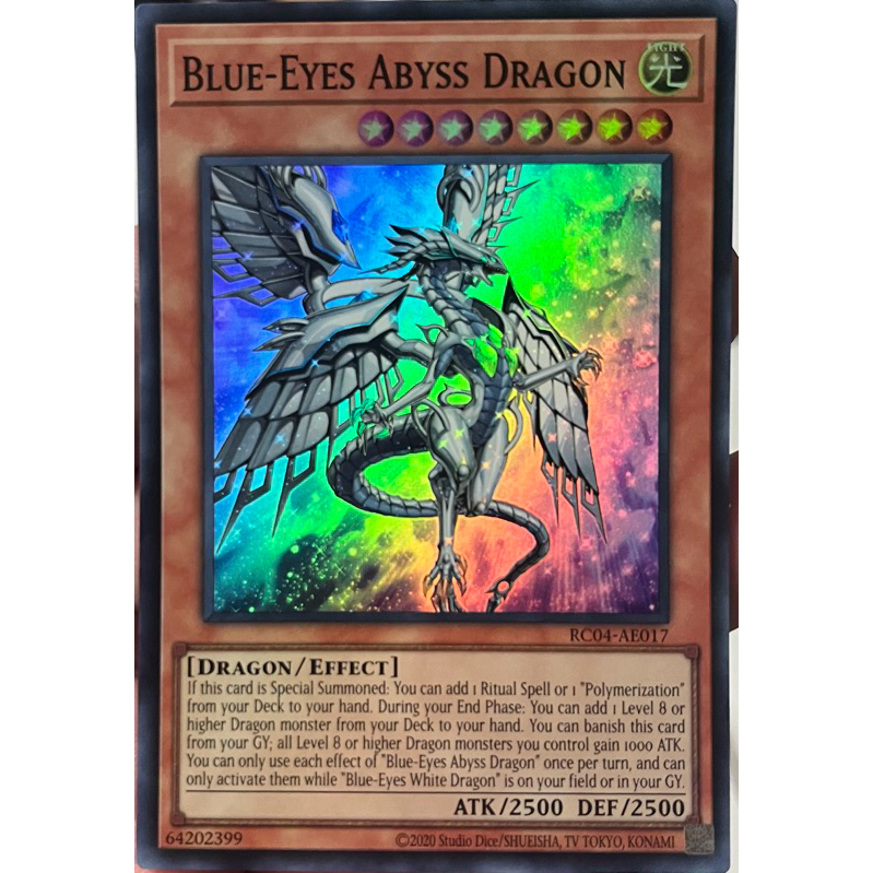 Yugioh Asia-Eng [RC04-AE017] Blue-Eyes Abyss Dragon (Super Rare ...