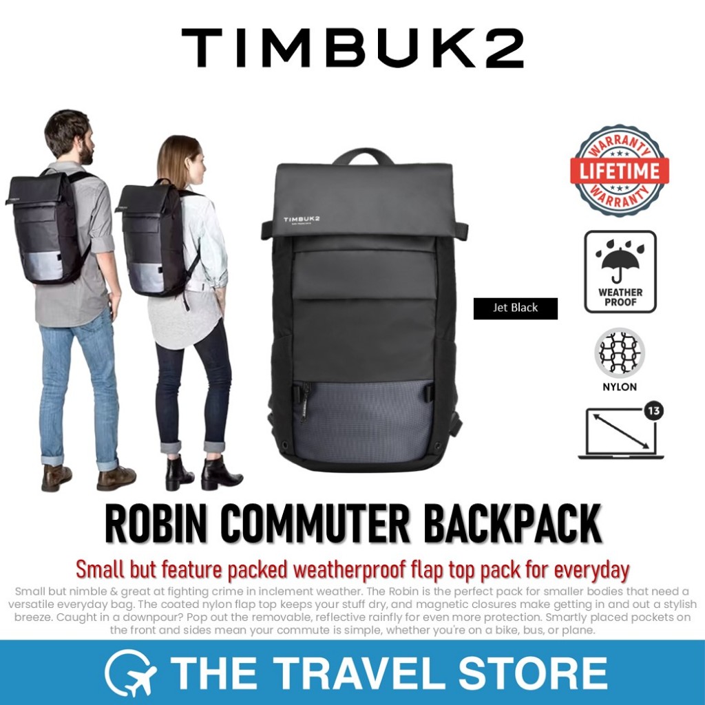 Timbuk2 ROBIN COMMUTER BACKPACK (1354-3-6114) Waterproof 13 Inch Laptop ...