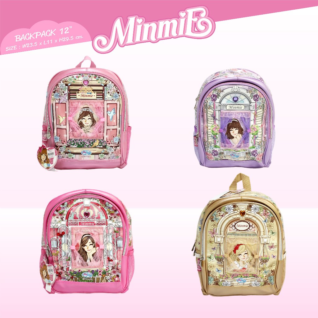 Minmie Girls Backpack 12 ''4 Colors Kindergarten-Primary School ...