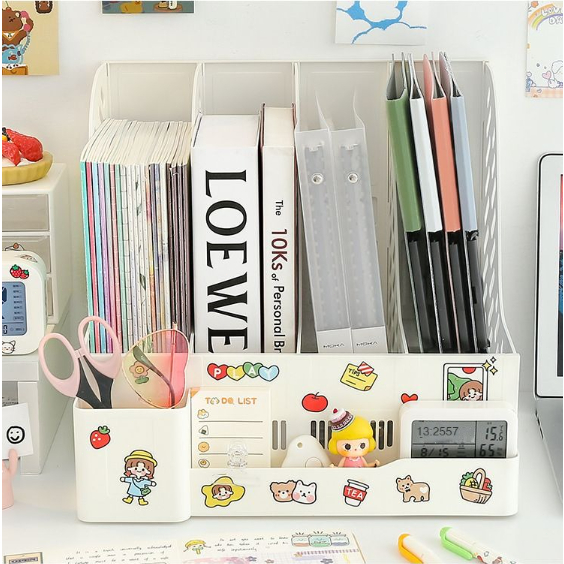 Document Storage Box Can Hold A4 Book 4 Compartments With Pen Free To ...