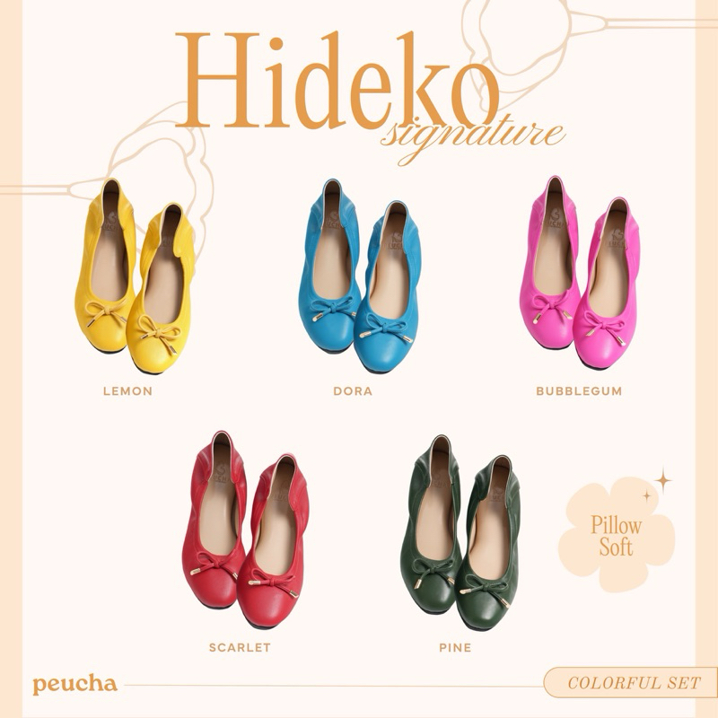 Peucha Hidek signature (size 35-45)-Colorful tone (soft ballerina flats ...