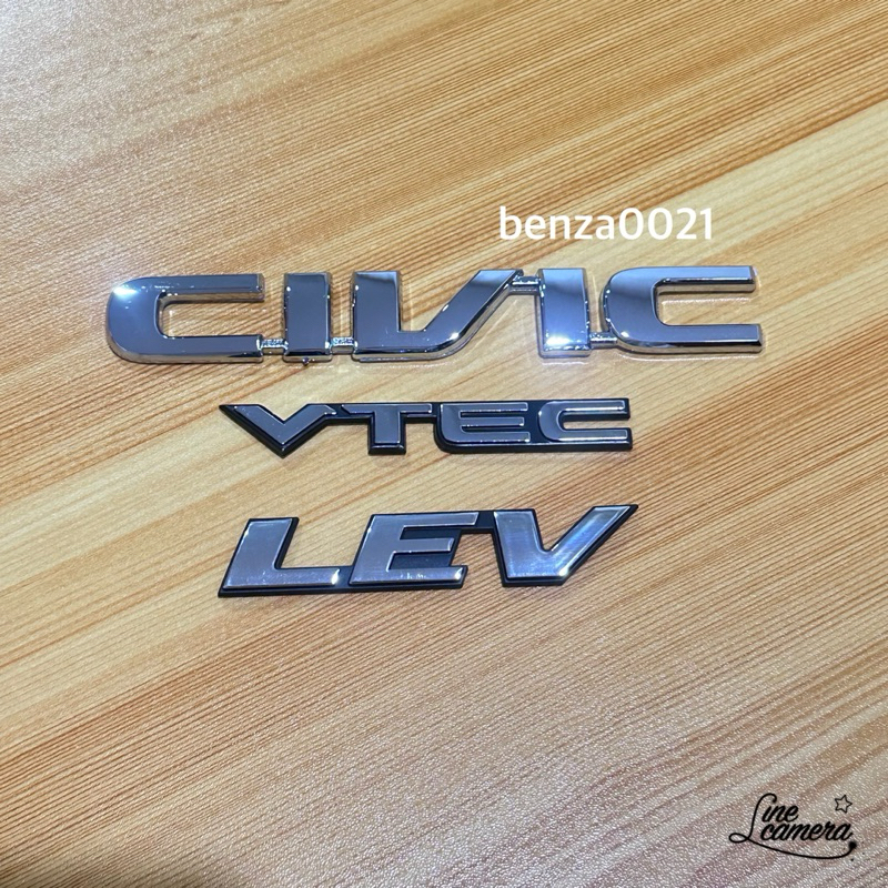 CIVIC VTEC LEV Logo Car Emblem HONDA Dimension Per Pcs | Shopee Malaysia