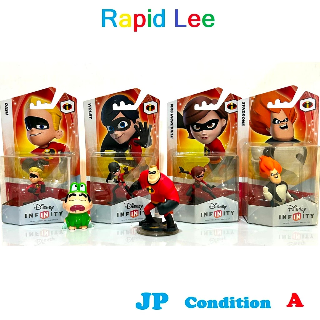 +3DS/WiiU Common Disney Infinity Character Figure DASH Mr mrs ...