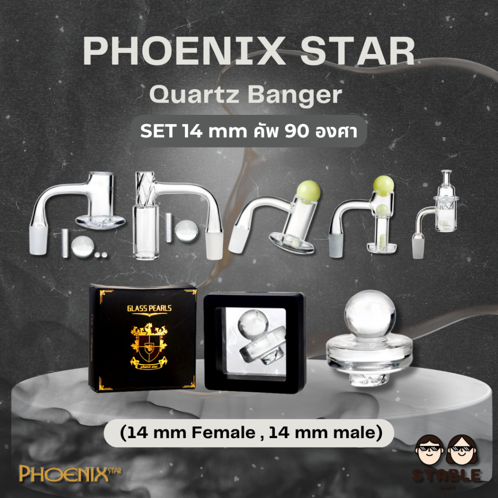 (Delivery 24 H.) Phoenix star Quartz Banger Terp Blender Set glass ...