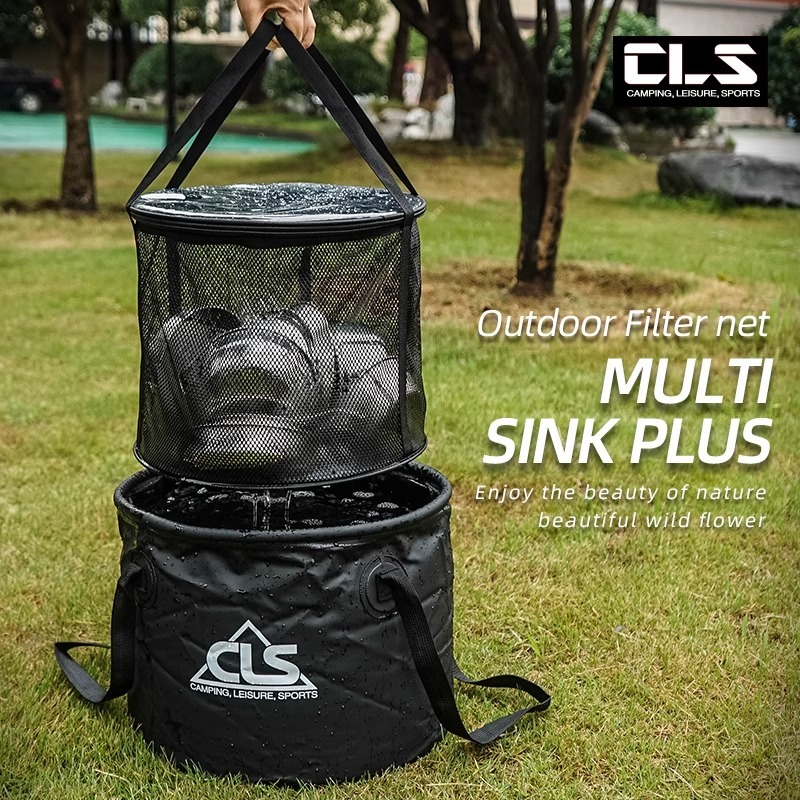 CLS 30l Collapsible Water Bucket With Carry Bag Dish Wash Utensils With ...