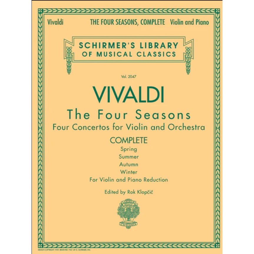 VIVALDI The Four Seasons Concertos for Violin & Orchestra Complete ...