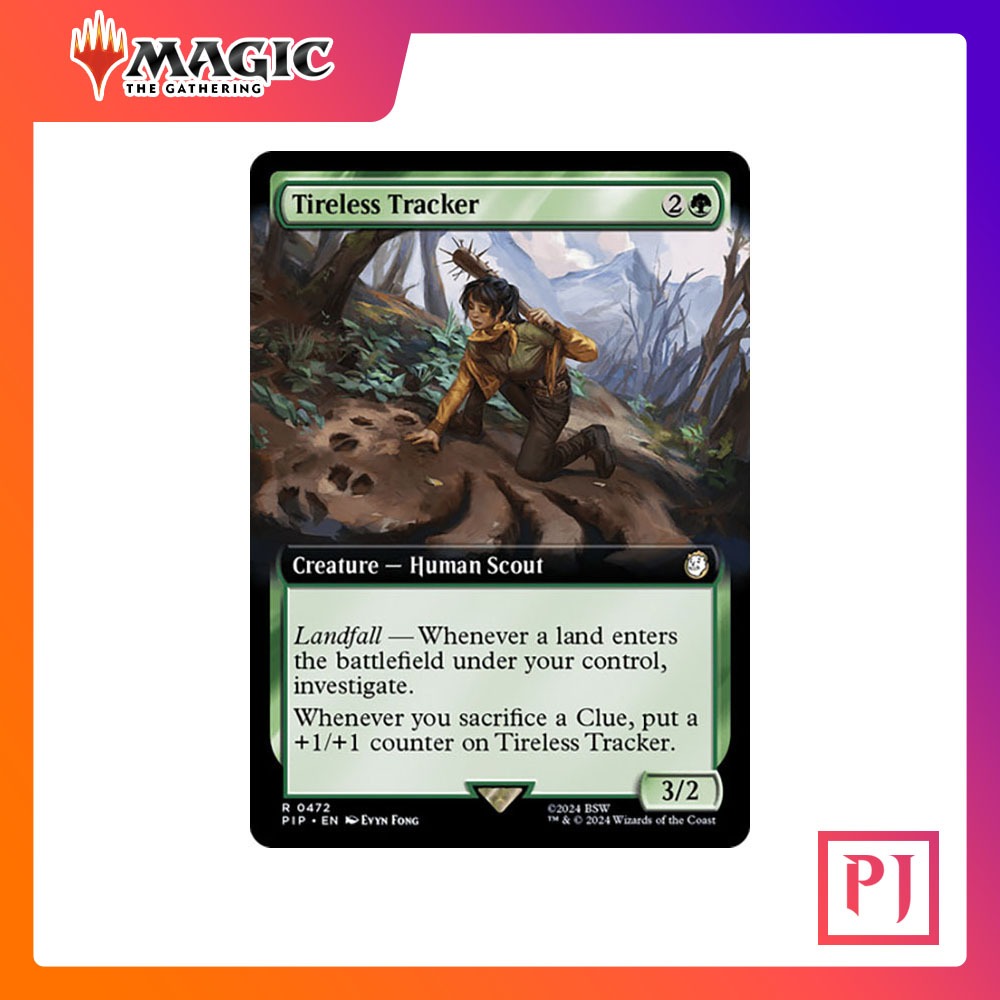 [MTG] Tireless Tracker (Extended Art) [INR] [GREEN] [RARE] [NORMAL ...