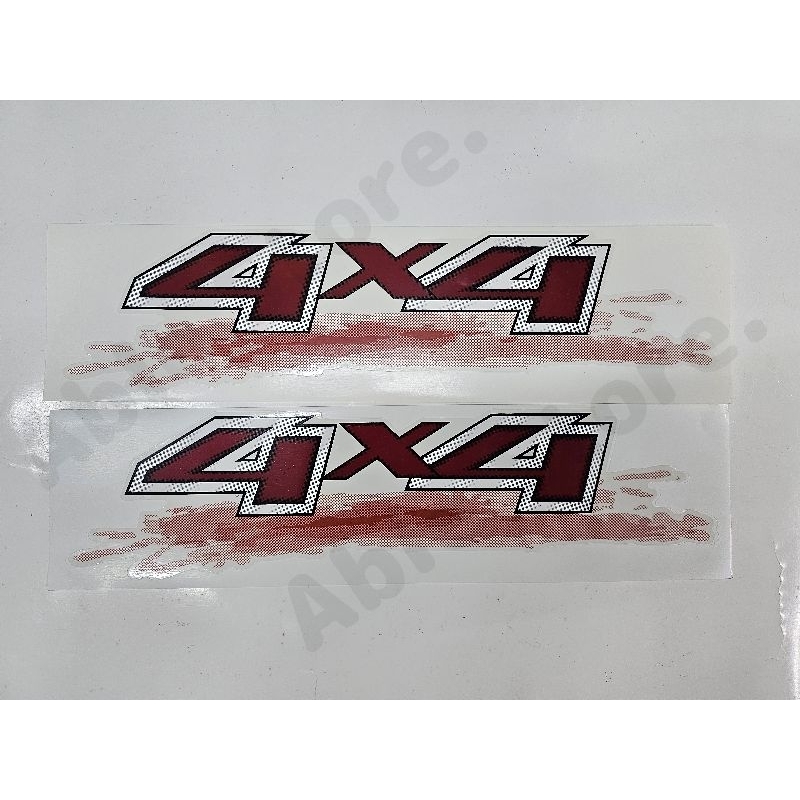 4x4 Screen Sticker For Rear Side ISUZU D-MAX PLATINUM Compared To ...