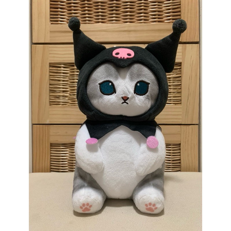Mofusand x Sanrio Doll Mofu Cat Wearing Kuromi Hat Size 9 ”(Without ...