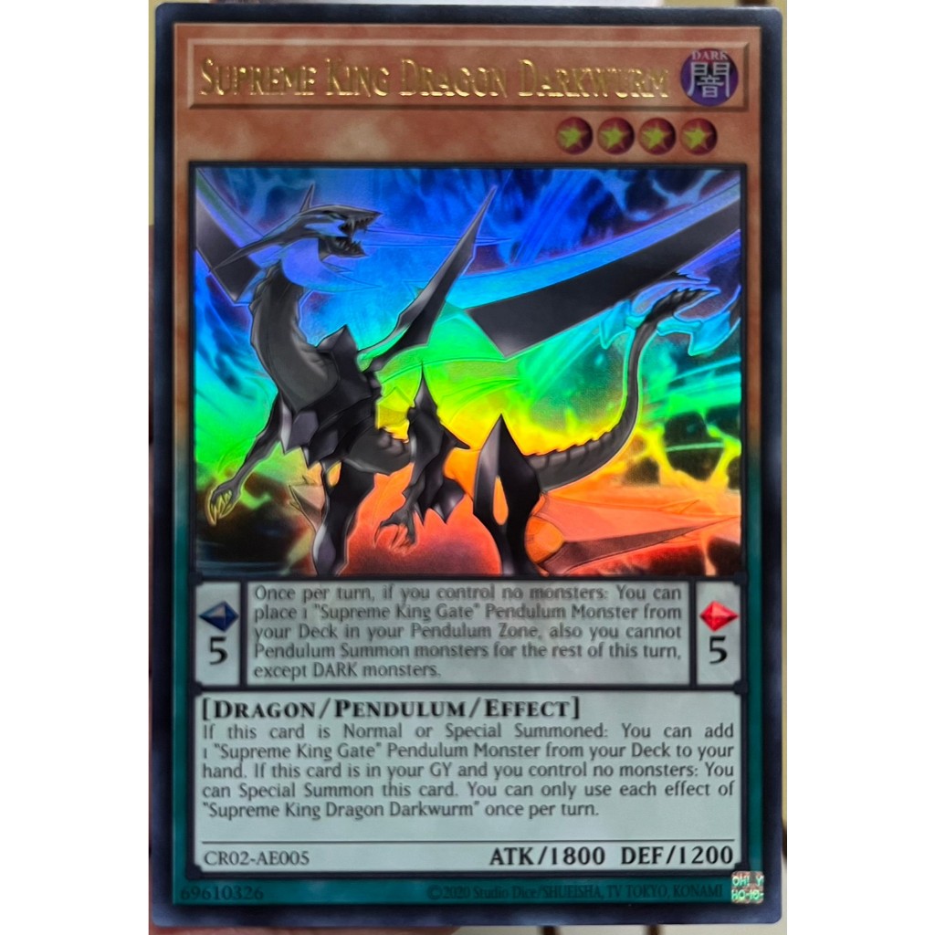 Yugioh Asia-Eng [CR02-AE005] Supreme King Dragon Darkwurm (Ultra Rare ...