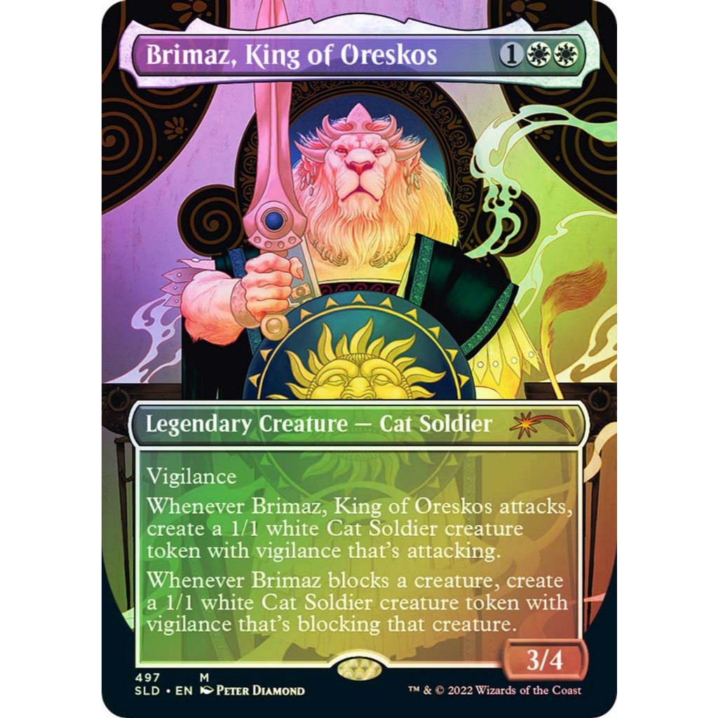 MTG : Secret Lair: Brimaz King of Oreskos (497-Foil) | Shopee Malaysia
