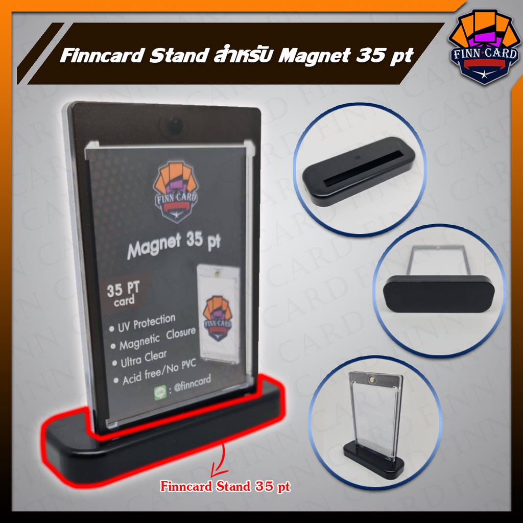Finncard Magenet 35-130pt Case Stand Can Be Used To Display The Card. For Both Magnetic Frame ...
